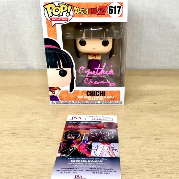 Funko | Toys | Funko Pop Dragon Ball Z Chi Chi 67 Signed Cynthia Cranz ...